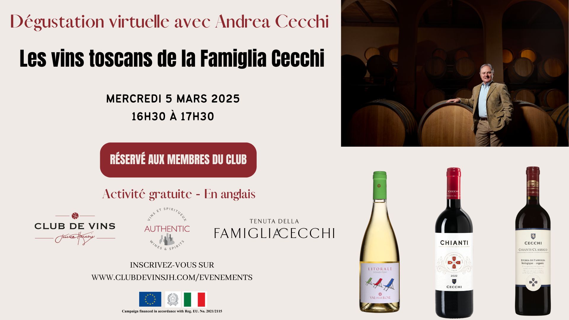 Dégustation virtuelle des vins italiens de la Famiglia Cecchi ! – Club ...